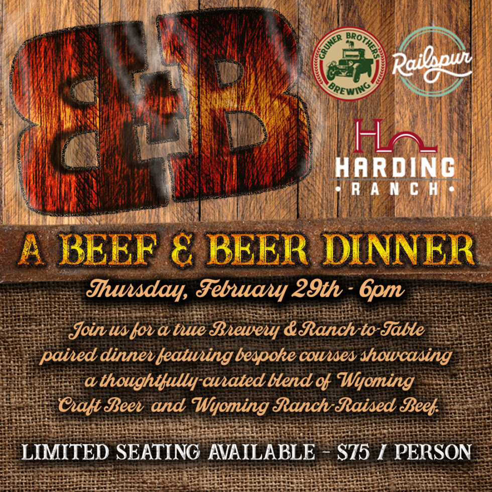 Beef & Beer Dinner with Local Harding Rancher & Gruner Bros Brewing ...
